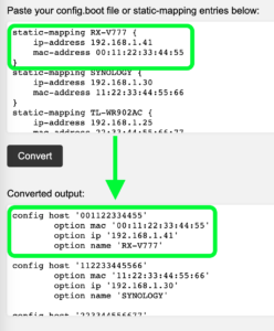 Edgerouter / Vyatta Static IP Mapping Converter to OpenWRT / LuCI - CLN.io